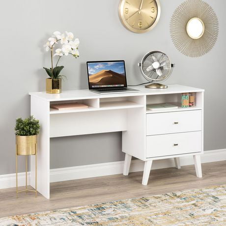Click here for Prepac 55 In W X 29.5 In H X 18 In D Milo Desk Wit... prices