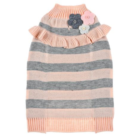 Click here for Holiday Time Knit Dog Sweater - Pink Wavy M prices