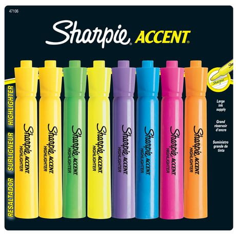 SHARPIE Tank Highlighters, 8-Pack | Walmart Canada