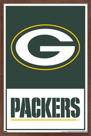 NFL Green Bay Packers - Logo 21 Wall Poster with Push Pins, 14.725" x ...