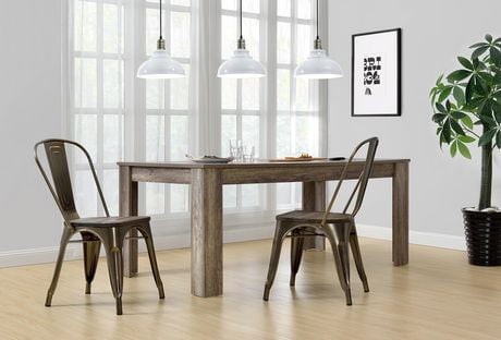 Click here for Dhp Fusion Metal Dining Chair With Wood Seat Bronz... prices
