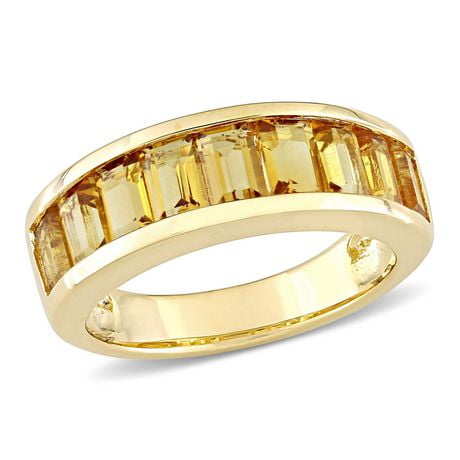 Click here for Miabella 2-1/3 Carat T. G.W. Citrine Yellow-Plated... prices