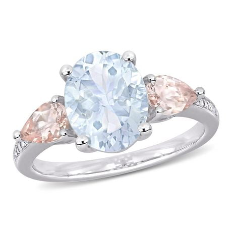 Click here for Miabella Ice Aquamarine  Morganite And Diamond-Acc... prices