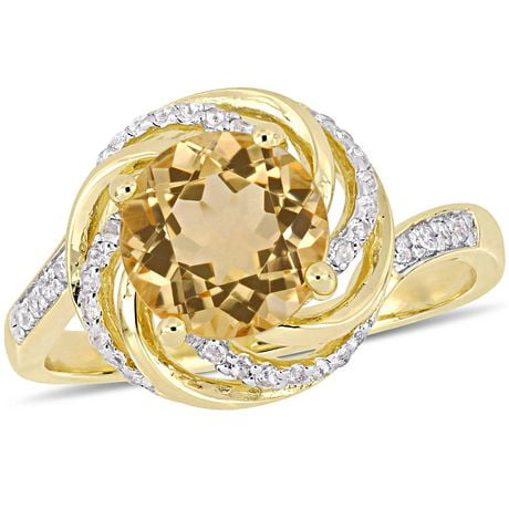 Click here for Miabella Citrine  White Topaz And Diamond-Accent Y... prices