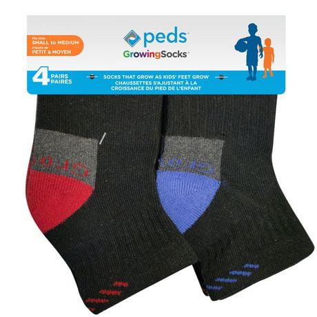 Growing Socks by Peds 4pk Low Cut Sock | Walmart Canada