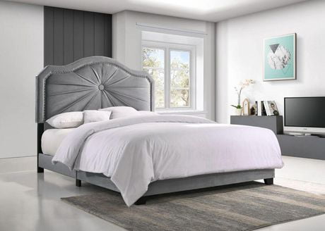 Click here for K-Living Embla Grey Queen Bed Grey Queen prices