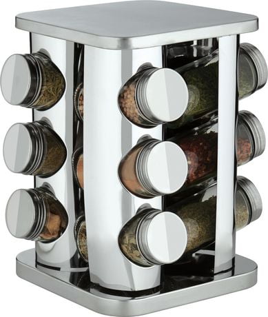 12 BOTTLE SQUARE SPICE CAROUSEL, CAROUSSEL SPICE RACK - Walmart.ca