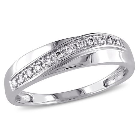Click here for Miabella 1/10 Carat T. W Diamond 10 K White Gold M... prices