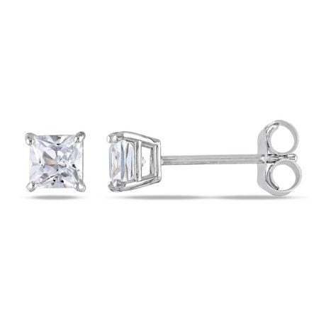 Click here for Miabella 1/2 Carat T. G.W. Princess-Cut Created Wh... prices