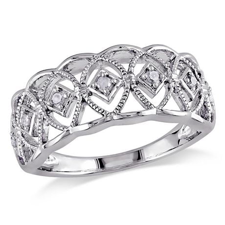 Click here for Miabella 1/10 Carat T. W. Diamond Sterling Silver... prices