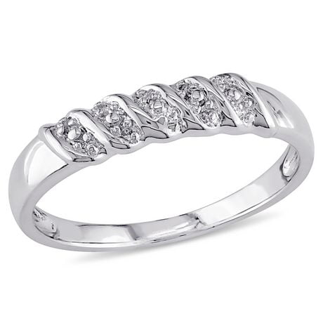 Click here for Miabella Sterling Silver Braided Design Band White... prices