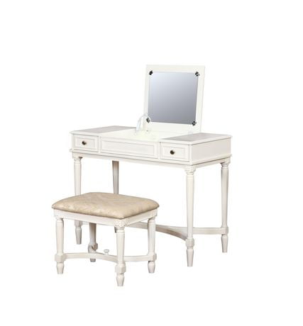 Click here for Linon Isla White Vanity Set White Variable prices