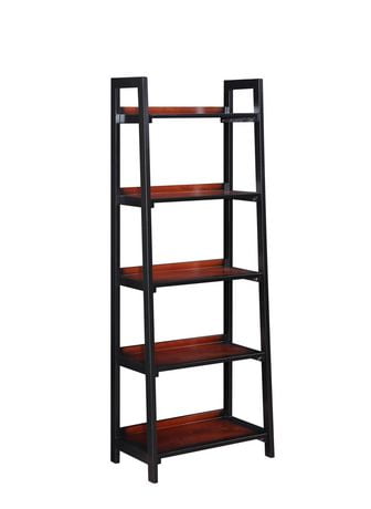 Click here for Linon Smith Five Shelf Bookcase Black Cherry # prices