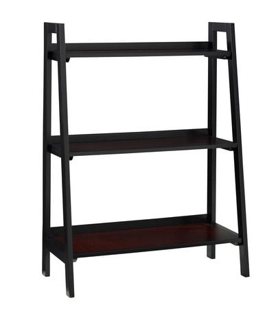 Click here for Linon Smith Three Shelf Bookcase Black Cherry # prices