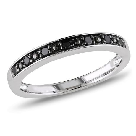 Click here for Asteria 1/10 Carat T. W. Black Diamond Sterling Si... prices