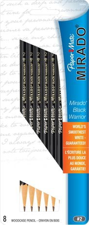 Papermate Mirado - Classic Black - 100% Premium Cedar Pencils - 8 Pack ...