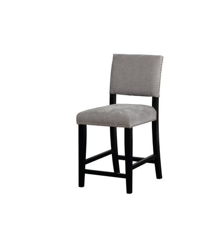 Click here for Linon Noah Dark Gray Washed Velvet Counter Stool B... prices