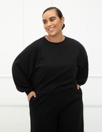 ELOQUII Elements Drop Shoulder Top | Walmart Canada