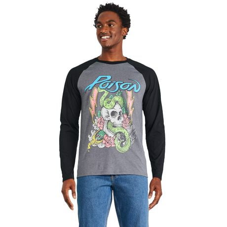 Poison Men's Raglan Tee, Sizes S-XL - Walmart.ca