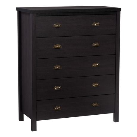 Click here for Corliving Boston 5 Drawer Dresser Black prices