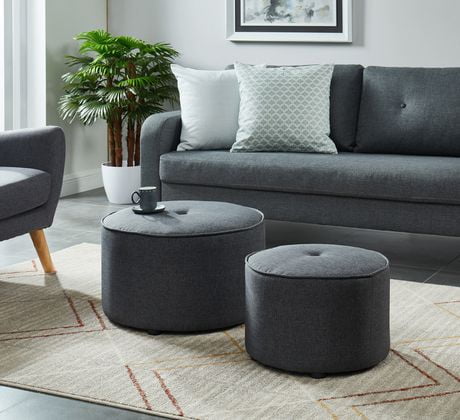 Click here for Worldwide Homefurnishings Inc 2 Pc Ottoman Set Gre... prices