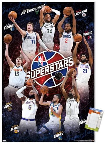 NBA League - Superstars 21 Wall Poster, 22.375" x 34" | Walmart Canada
