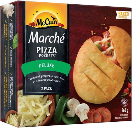 McCain Marché Pizza Pockets Deluxe Frozen Snack - Walmart.ca
