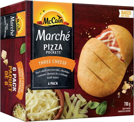 McCain Marché Pizza Pockets Three Cheese Frozen Snack | Walmart.ca