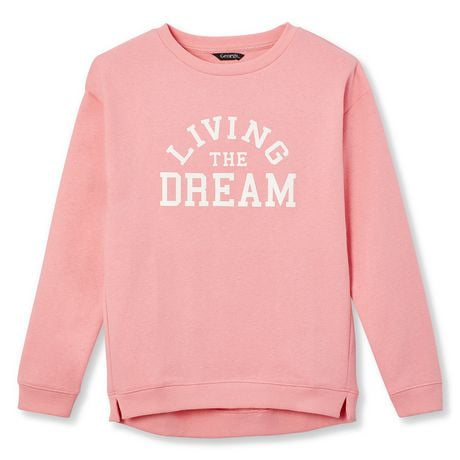 George Girls' Statement Fleece Sweater | Walmart Canada