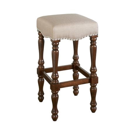 Click here for Linon Lorelei Backless Bar Stool Walnut prices