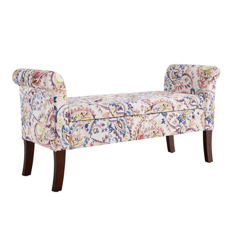 Click here for Linon Iris Storage Bench Dark Walnut # prices