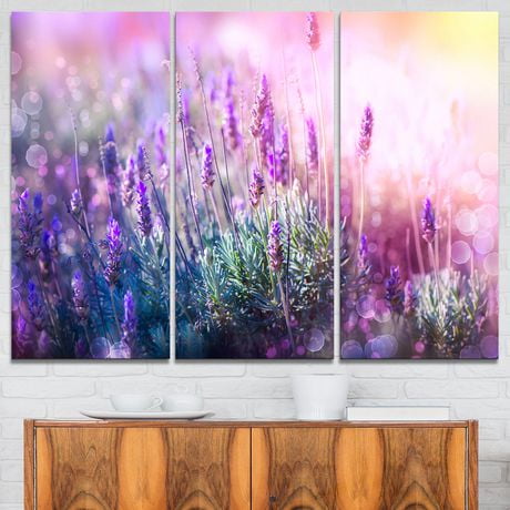 Click here for Design Art Growing And Blooming Lavender Floral Ph... prices