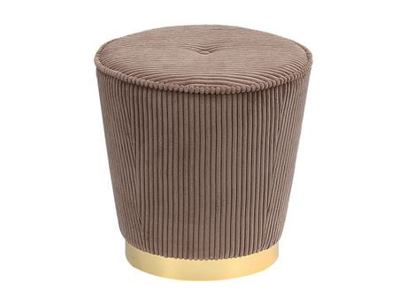 Click here for Hometrends Corduroy Ottoman Brown prices
