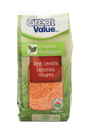 Lentilles rouges biologiques de Great Value | Walmart Canada