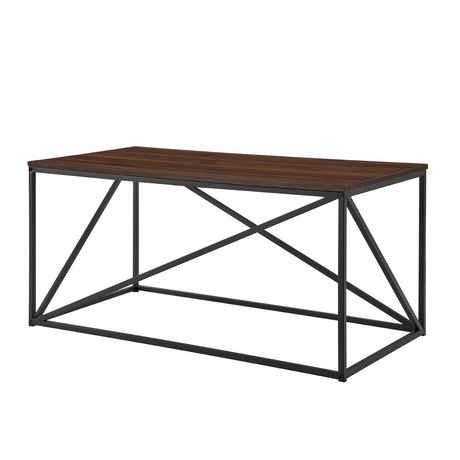 Click here for Manor Park 40 Modern Geometric Coffee Table - Dark... prices