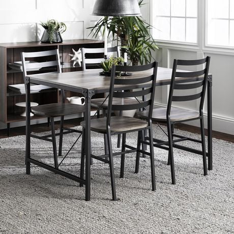 Click here for Manor Park 5-Piece Industrial Angle Iron Dining Se... prices