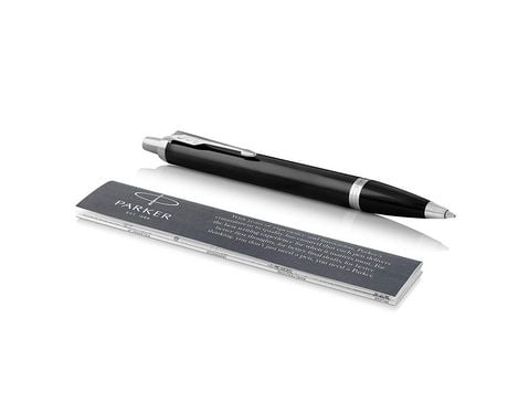 Click here for Parker Im Ballpoint Pen  Black Lacquer Chrome Trim... prices