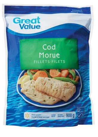 Great Value Wild Caught Cod Fillets - Walmart.ca