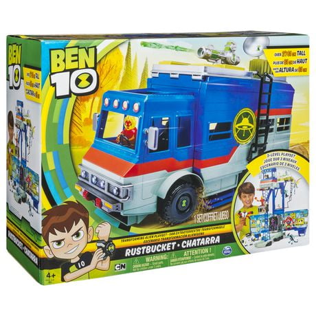 Ben 10 – Rustbucket, Deluxe Transforming Alien Vehicle to Playset ...