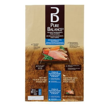 Pure Balance Indoor Hairball Control Adult CAT Formula Dry CAT Food, 3 ...