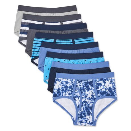 Click here for George Boys Jersey Briefs 8-Pack Blue L prices