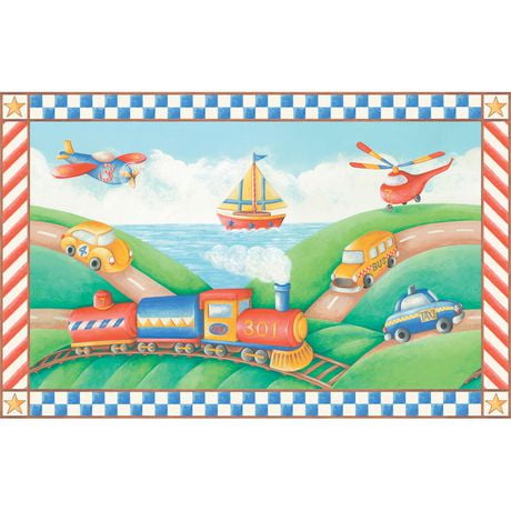 Blue Mountain Wallcoverings Transportation Mural | Walmart Canada