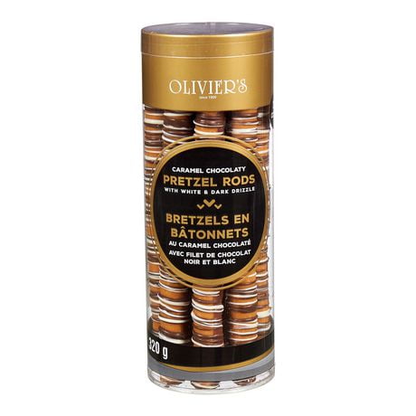 Olivier’s Caramel Chocolaty Pretzel Rods With Dark Drizzle, 320 g ...
