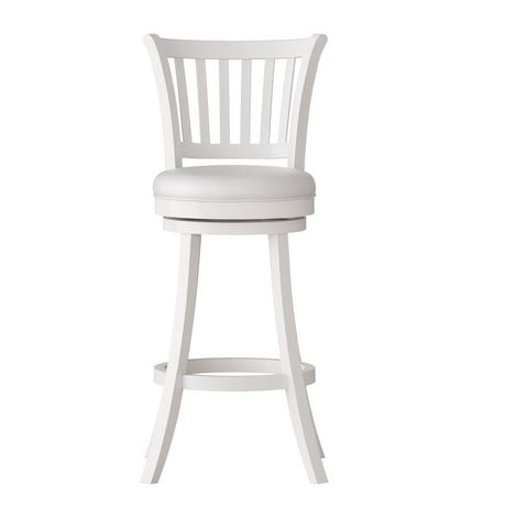 Click here for Corliving Woodgrove White Faux Leather Swivel Bars... prices