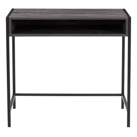 Click here for Corliving Auston Wood Grain Desk Dark Grey prices
