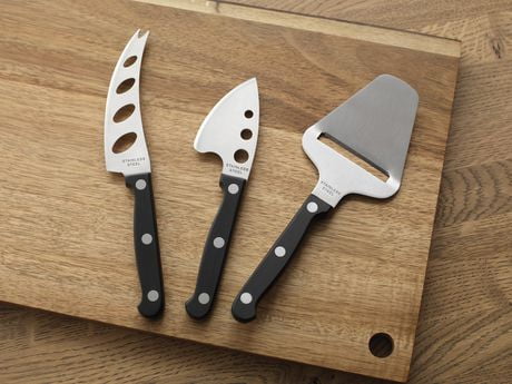 Click here for Gourmet Cheese Set Of 3 Cheese Knives Black 8 prices