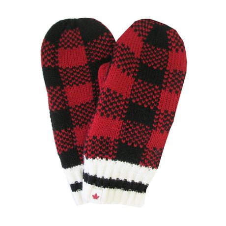 Canadiana Women's Buffalo Check Mitten | Walmart Canada