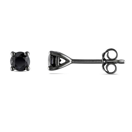 Click here for Asteria 1/2 Carat T. W. Black Diamond Black Rhodiu... prices