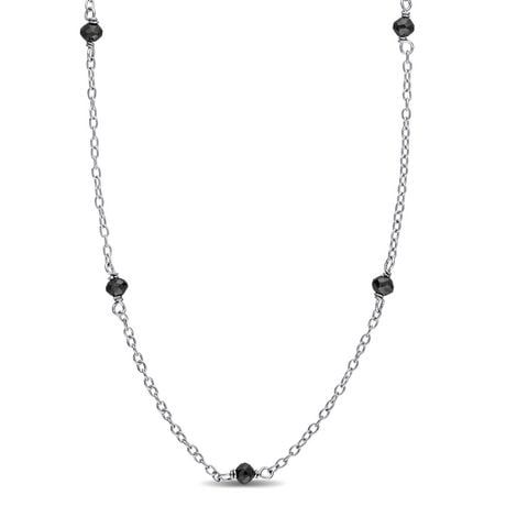 Click here for Asteria 1 Carat T. W. Black Diamond Bead Sterling... prices