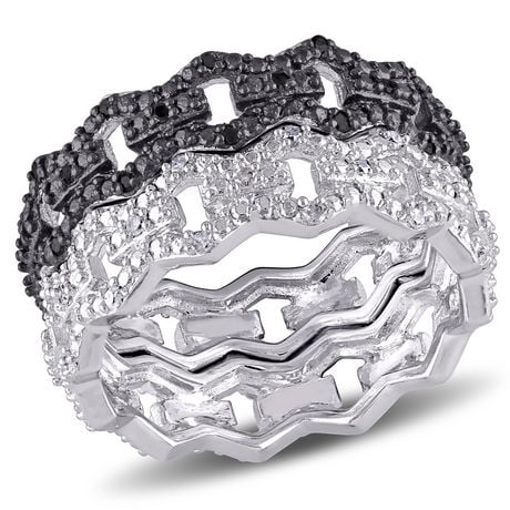 Click here for Asteria 1/8 Carat T. W. Black And White Diamond St... prices